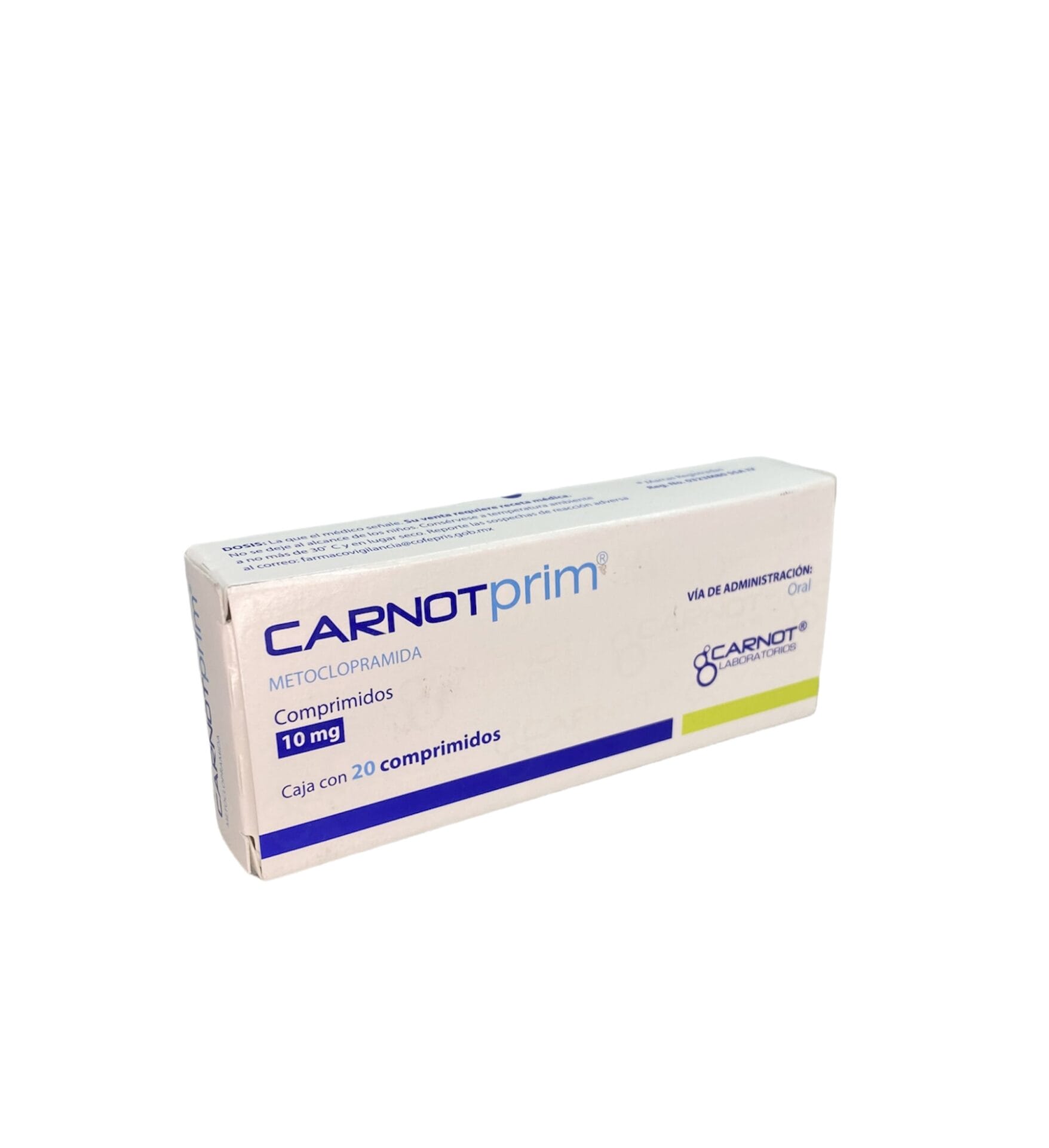 Carnotprim (Metoclopramida) Tab 10 Mg C/20 Carnot - Drogueria online ...