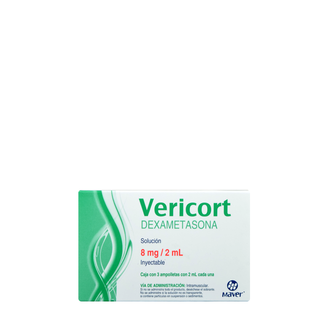 Vericort (Dexametasona) Sol Iny 8 Mg/2 Ml C/3 Maver - Drogueria online ...